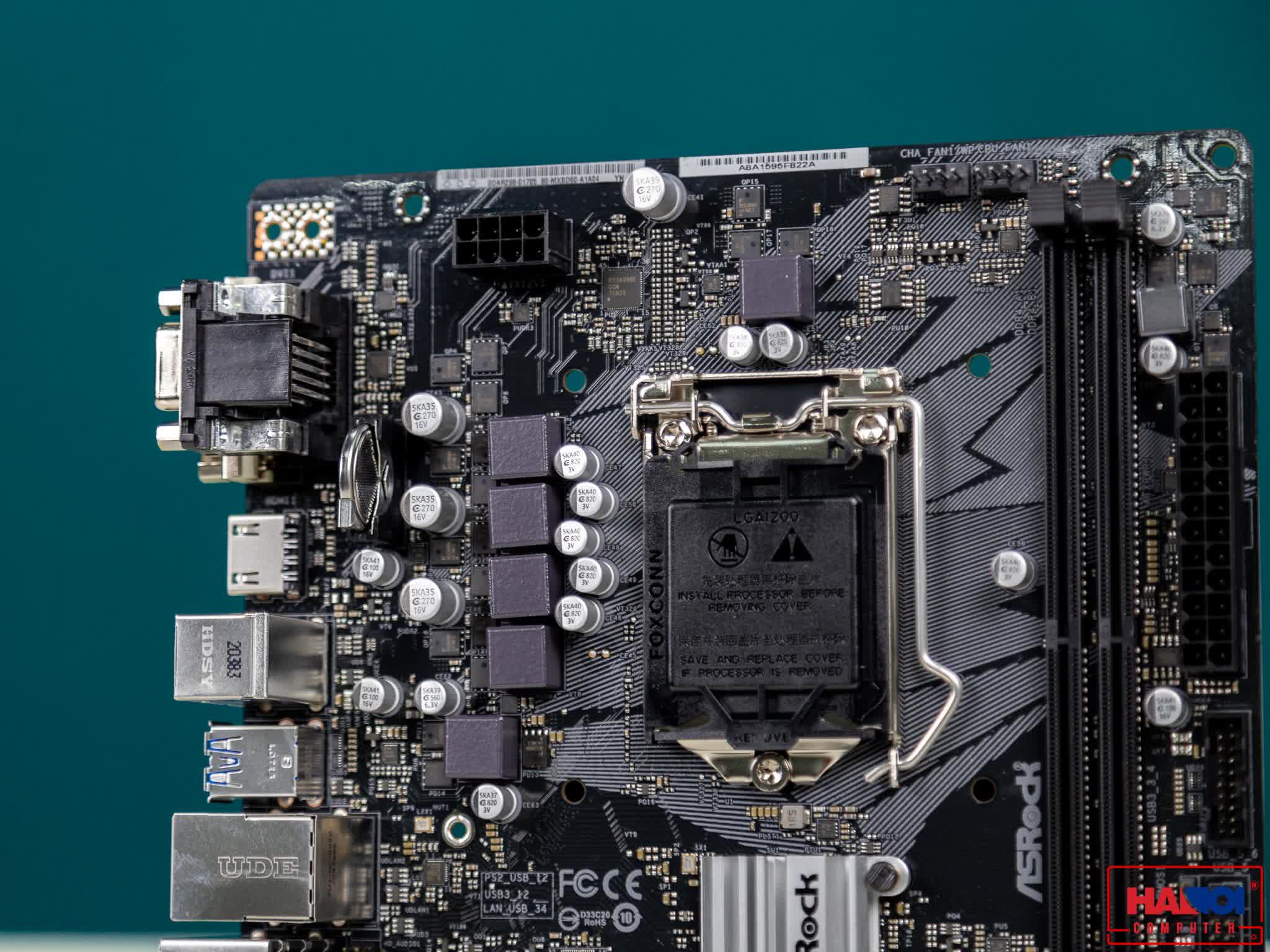 Mainboard ASROCK H410M-HDV (Intel H410, Socket 1200, m-ATX, 2 khe Ram ...