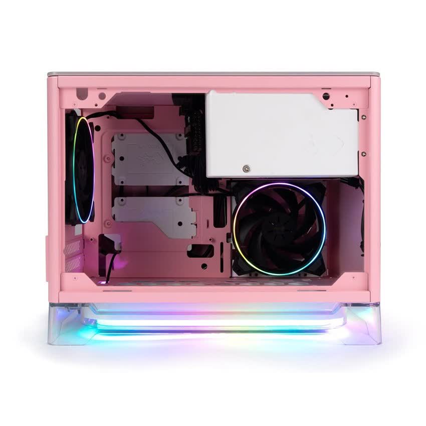 Vỏ case InWin A1 Plus Pink QI Charger - Full Side Tempered Glass Mini ...